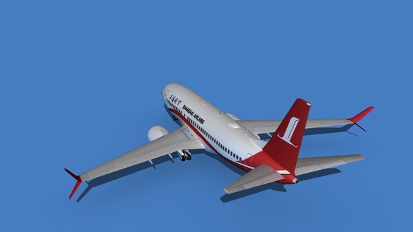 3D Boeing 737 Max 7 Shanghai Airlines model - TurboSquid 1760826