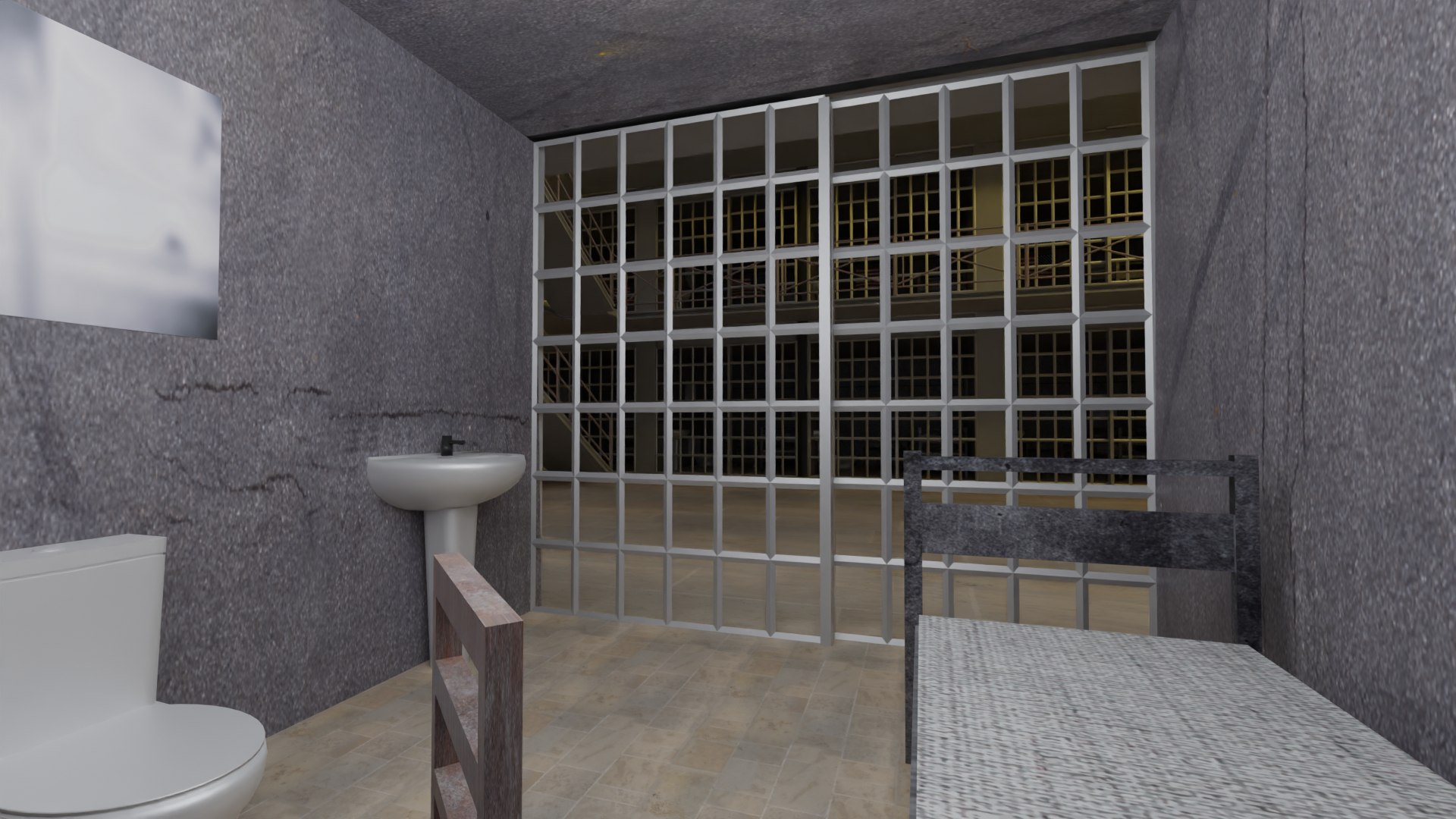 Prison 3D Model - TurboSquid 1924160