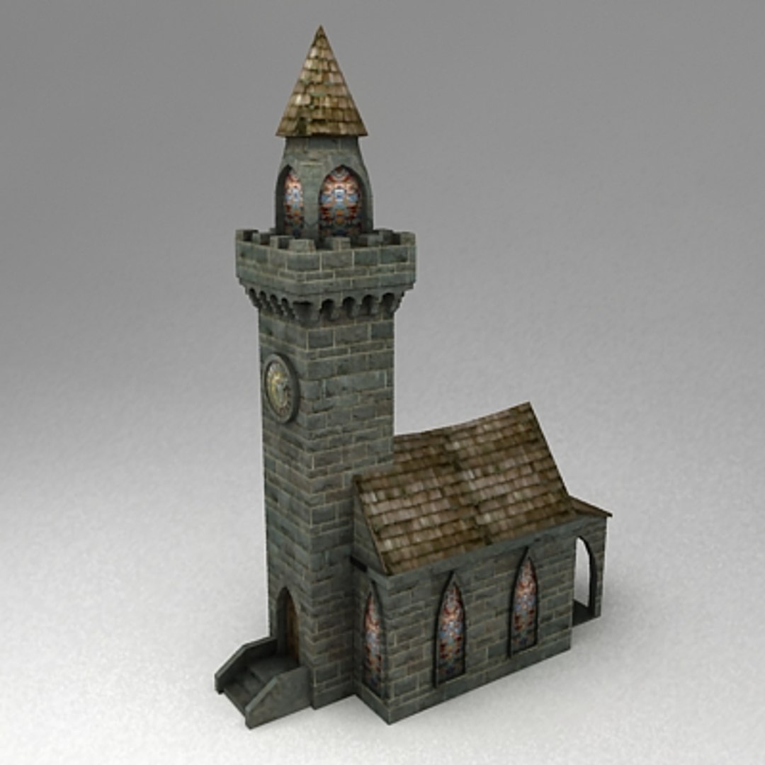 fantasy city hall 3d model