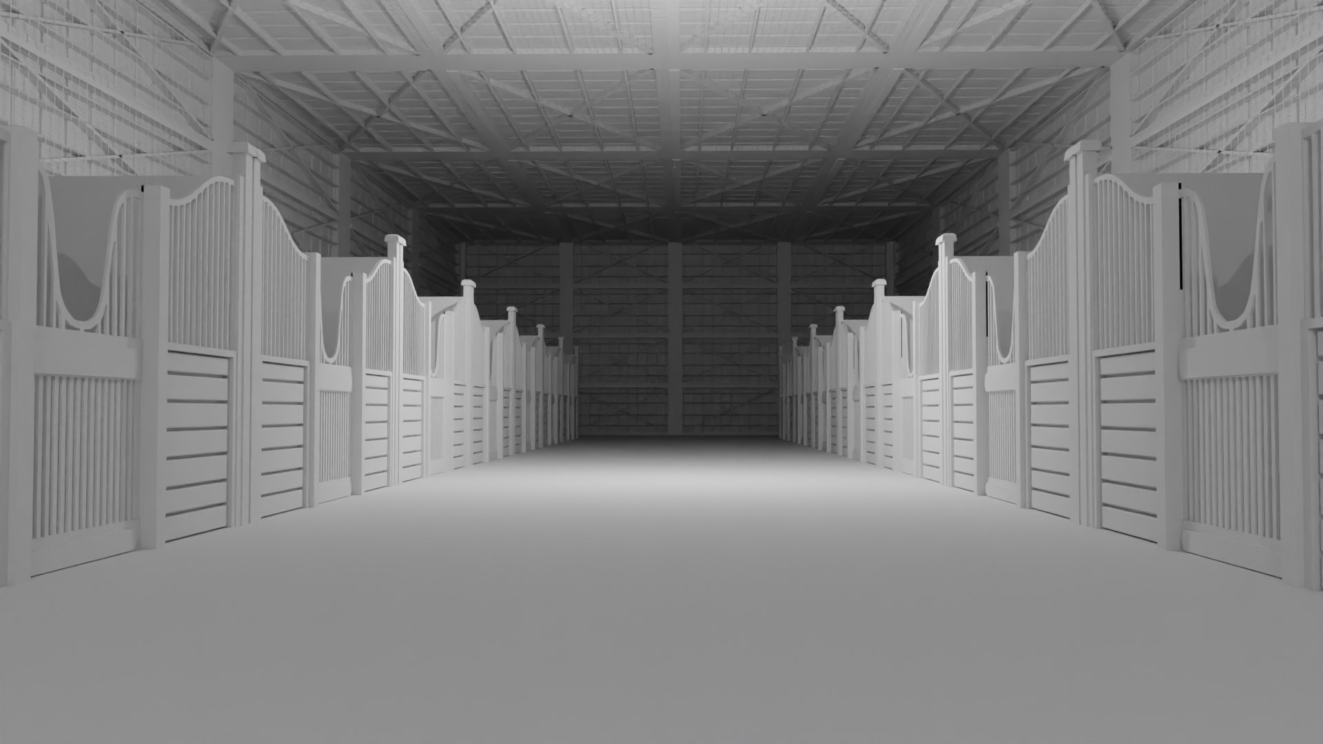 3D Horse Stable No Material - TurboSquid 2178877