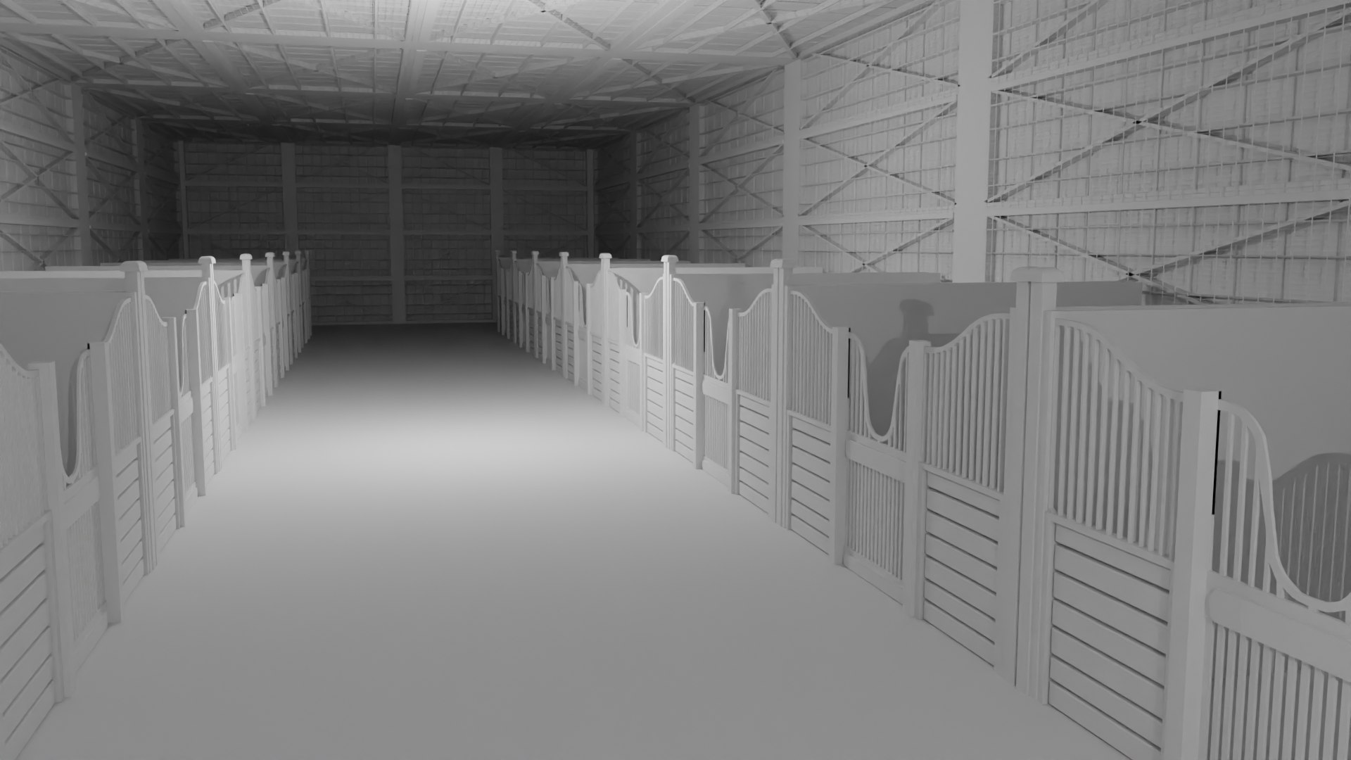 3D Horse Stable No Material - TurboSquid 2178877