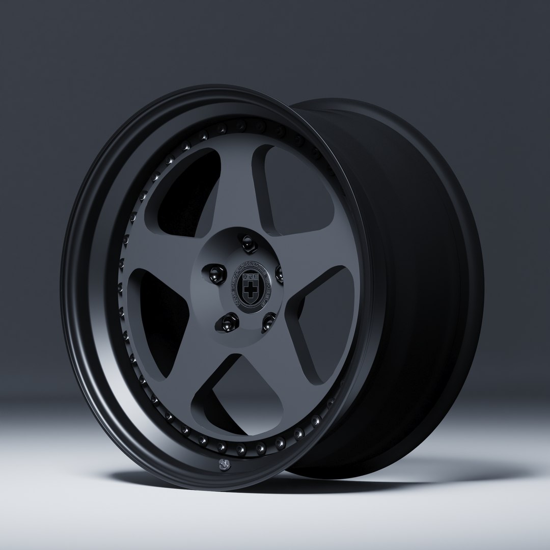3D HRE 305 3 Piece Wheels Assembly Pack model - TurboSquid 2015303