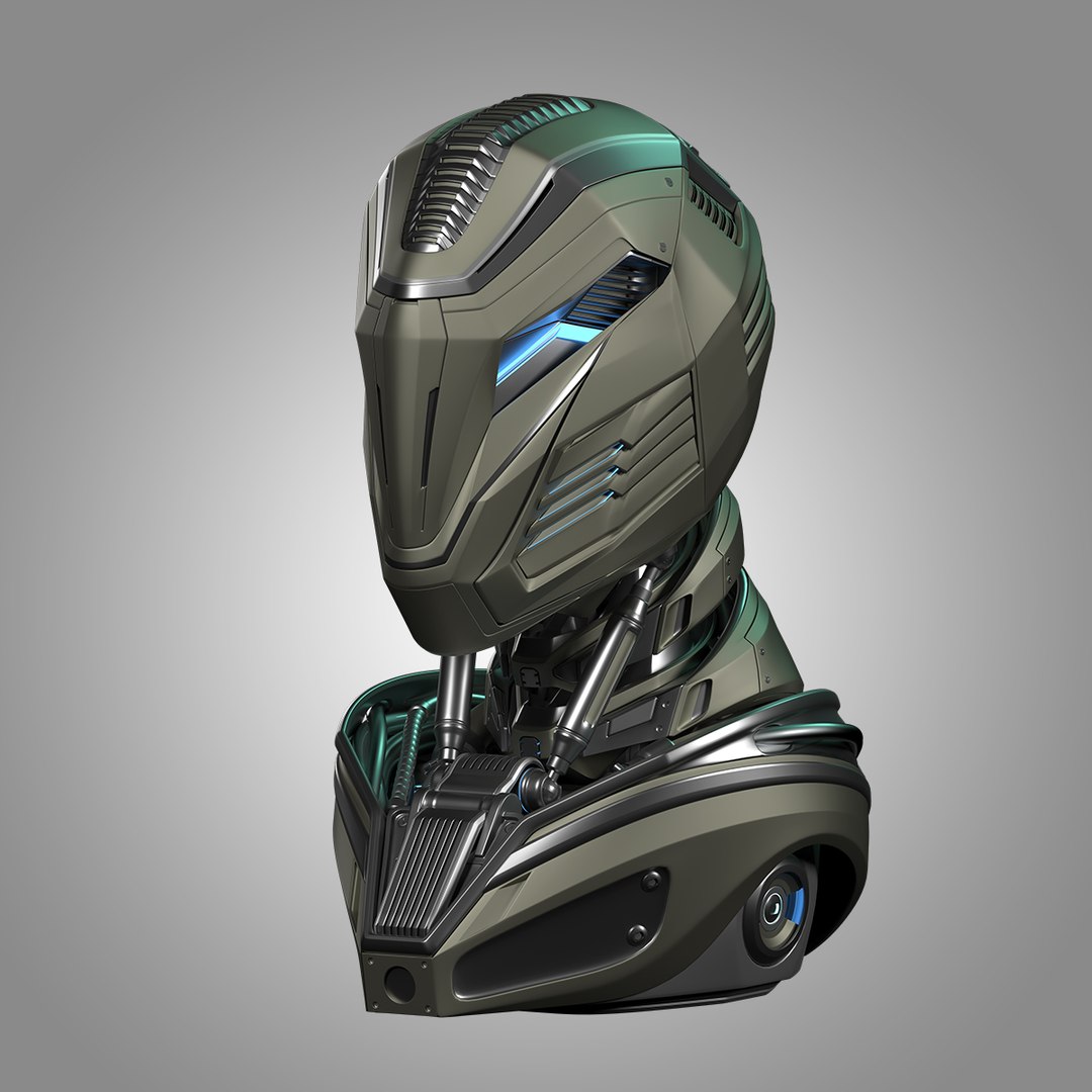 Robot Mech Head 3D - TurboSquid 1829164