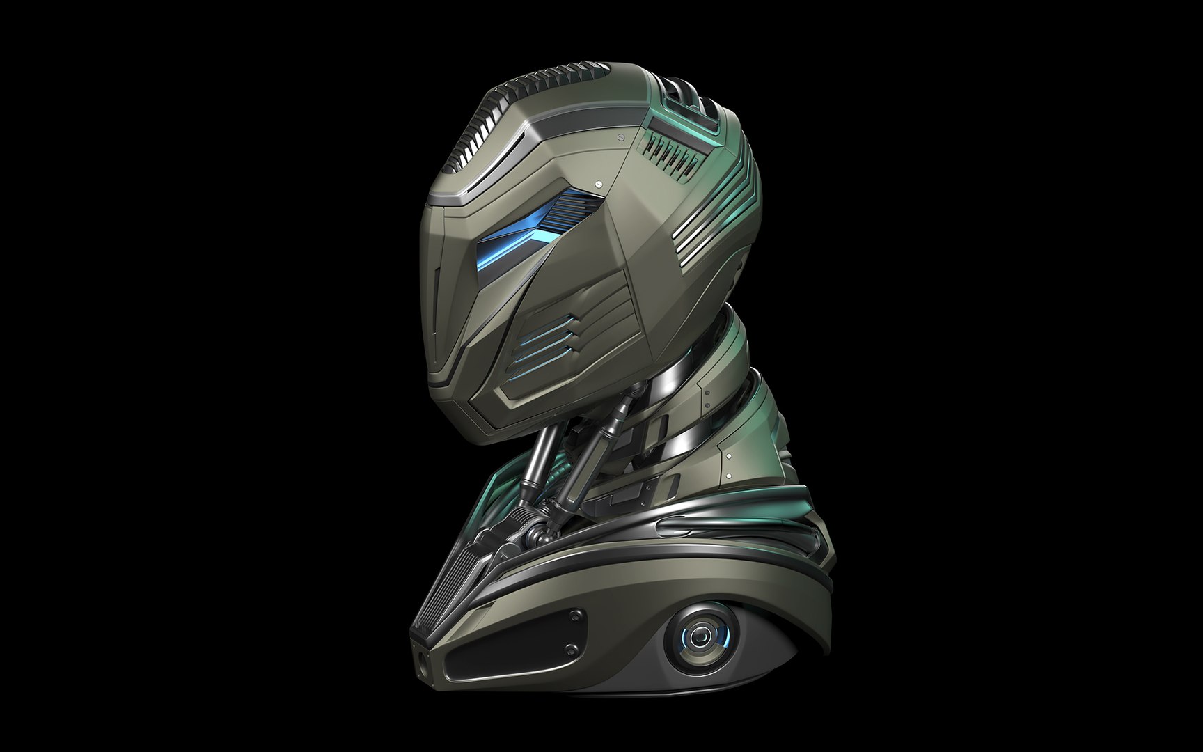 Robot Mech Head 3D - TurboSquid 1829164