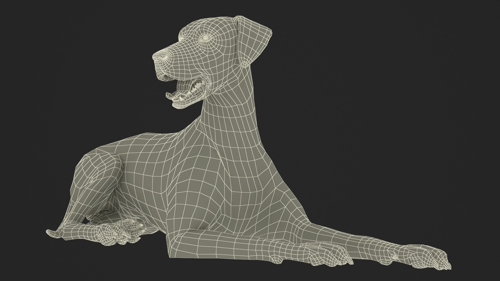 3D Spotted Lying Dalmatian Dog Fur Model - TurboSquid 2234989