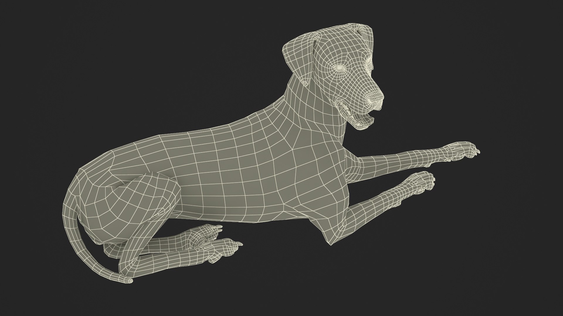 3D Spotted Lying Dalmatian Dog Fur Model - TurboSquid 2234989