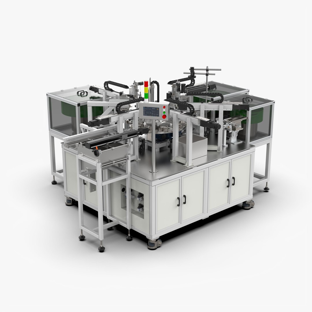 3D model Automatic Electric Push Rod Inner Tube Assembly Machine ...