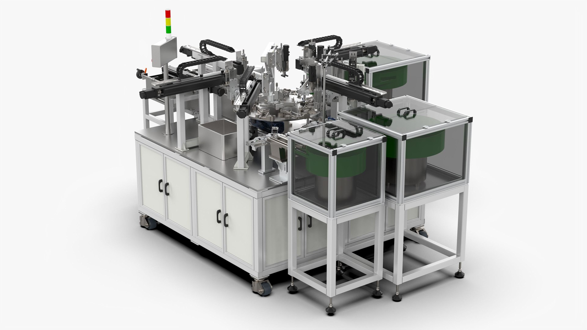 3D Model Automatic Electric Push Rod Inner Tube Assembly Machine ...