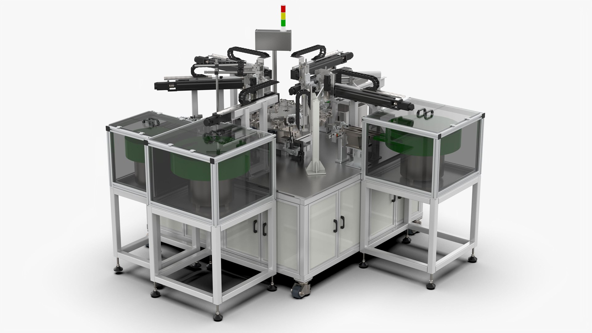 3D Model Automatic Electric Push Rod Inner Tube Assembly Machine ...