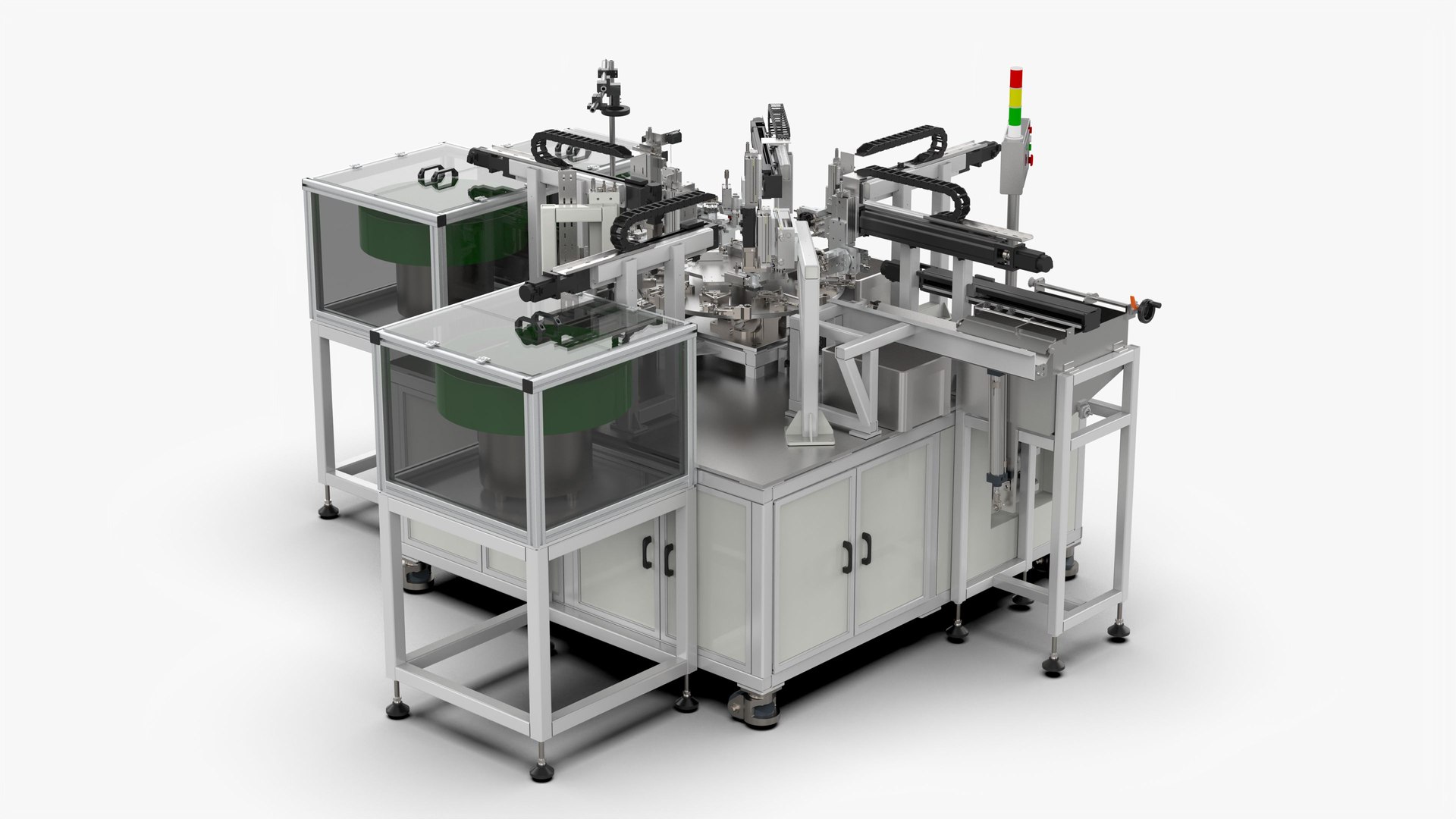 3D Model Automatic Electric Push Rod Inner Tube Assembly Machine ...