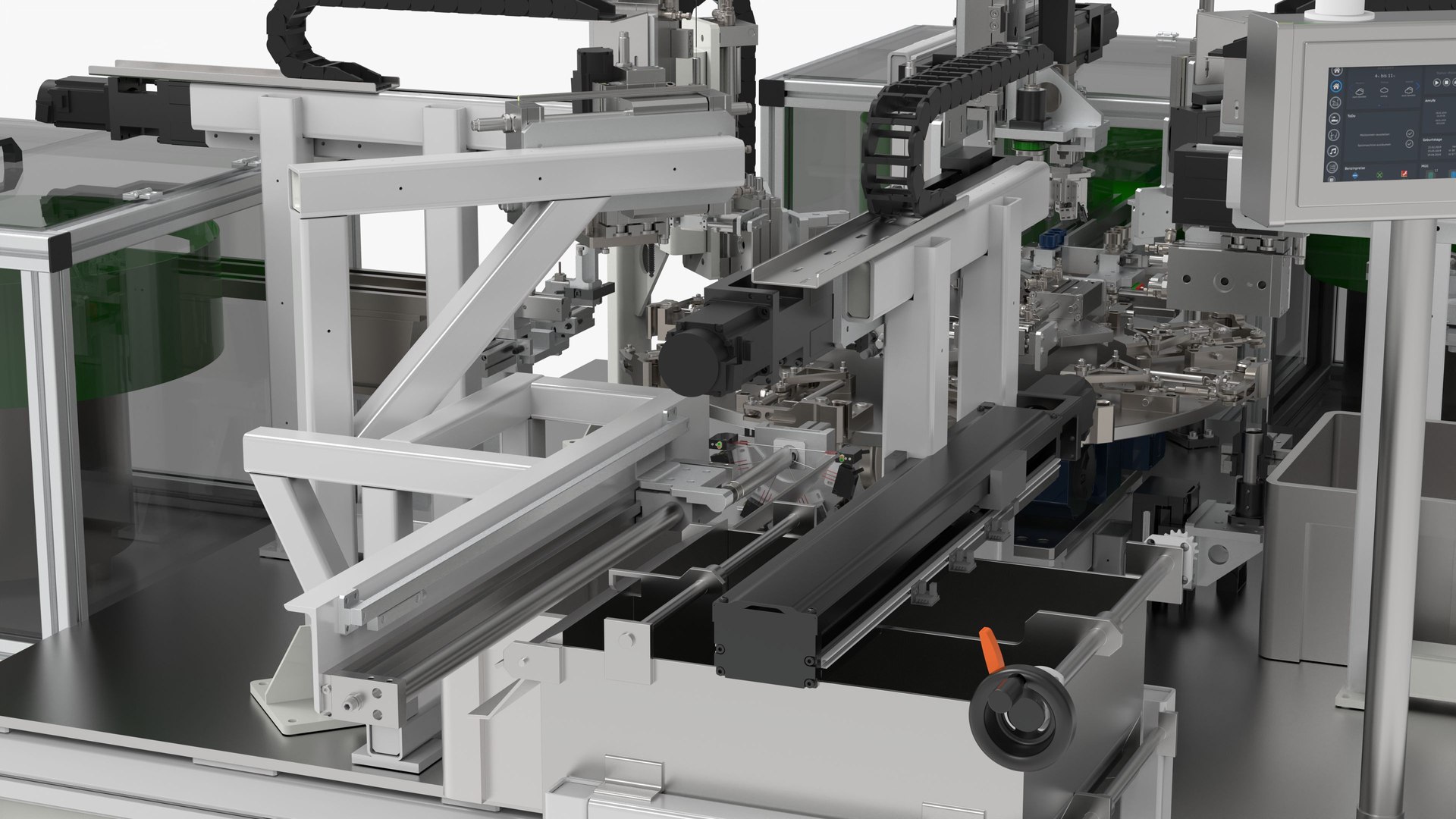 3D Model Automatic Electric Push Rod Inner Tube Assembly Machine ...