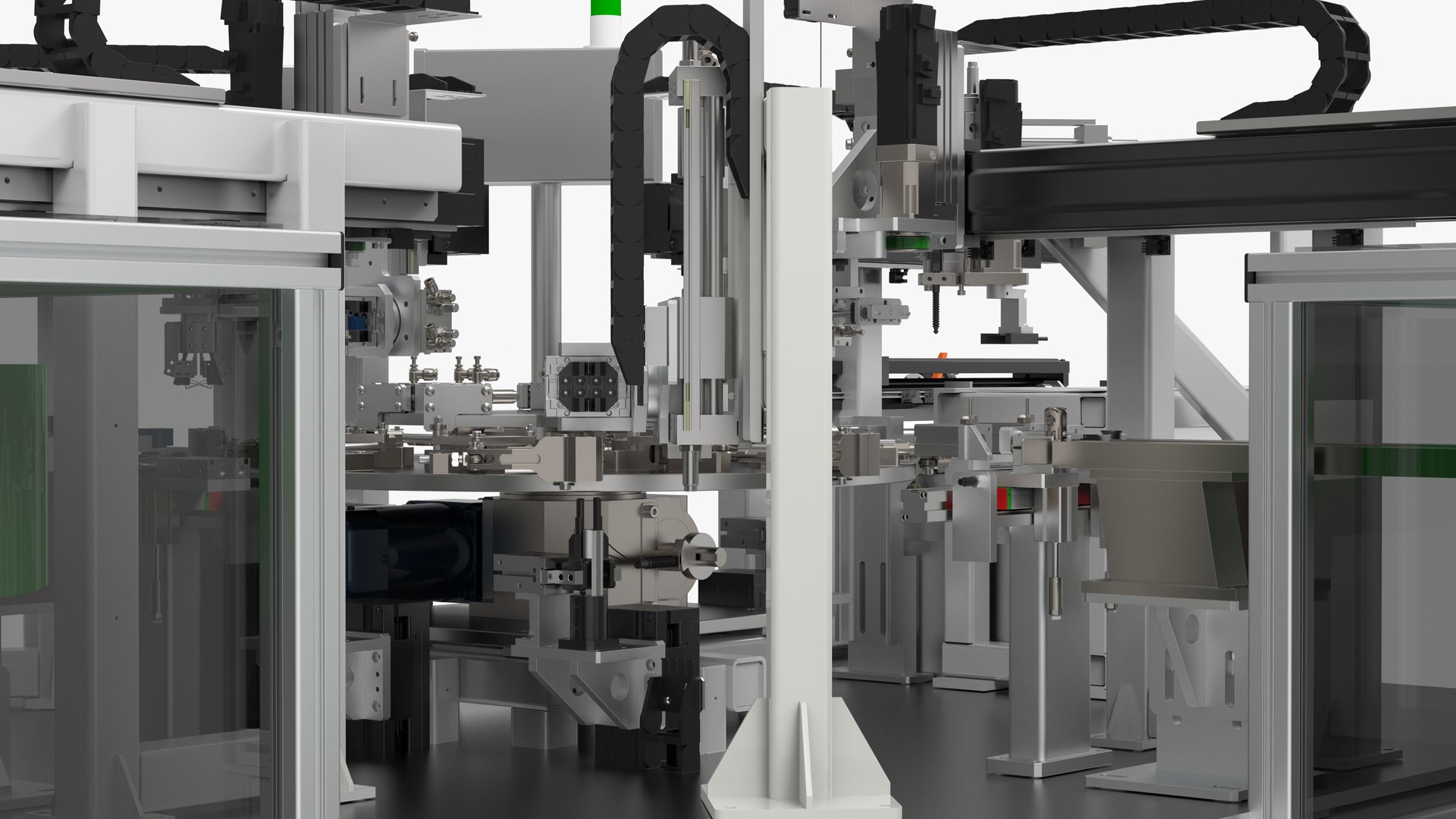 3D Model Automatic Electric Push Rod Inner Tube Assembly Machine ...