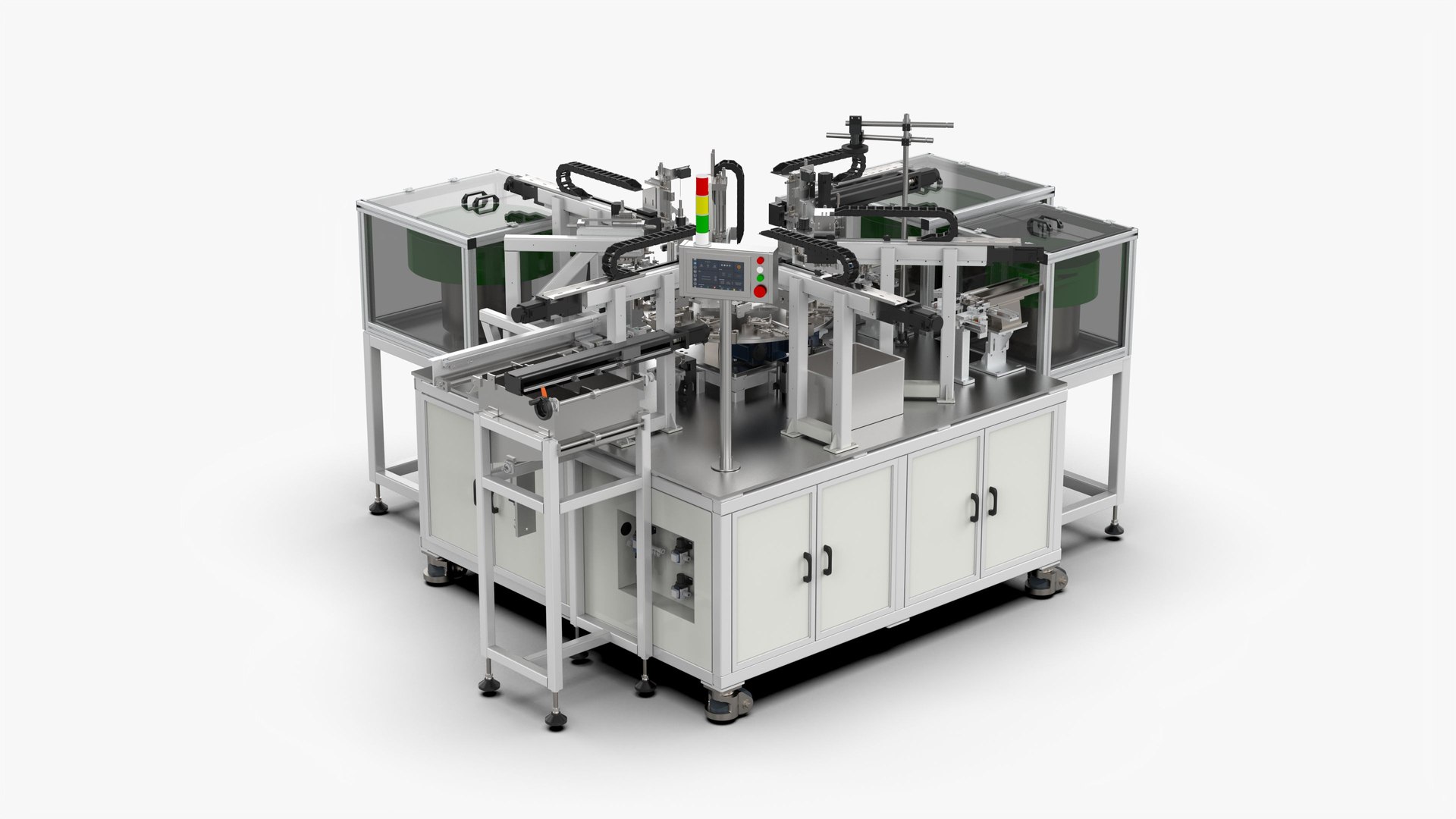 3D Model Automatic Electric Push Rod Inner Tube Assembly Machine ...