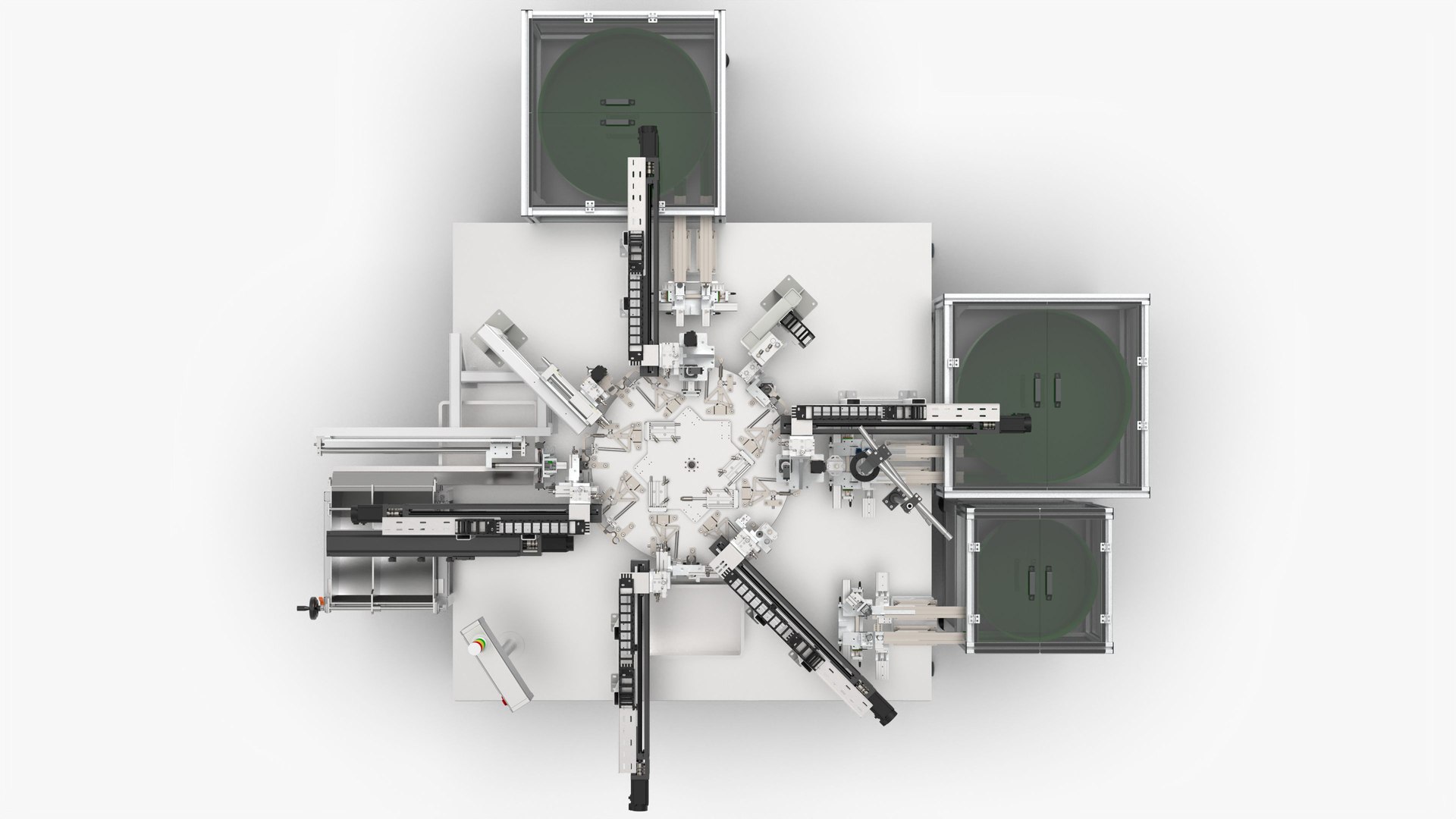 3D Model Automatic Electric Push Rod Inner Tube Assembly Machine ...