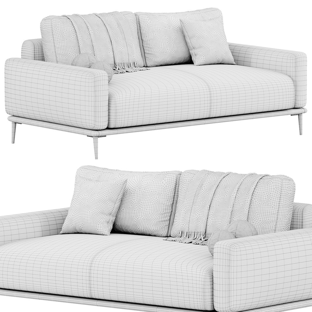 ALFIL Sofa By Lebom 3D Model - TurboSquid 2244641
