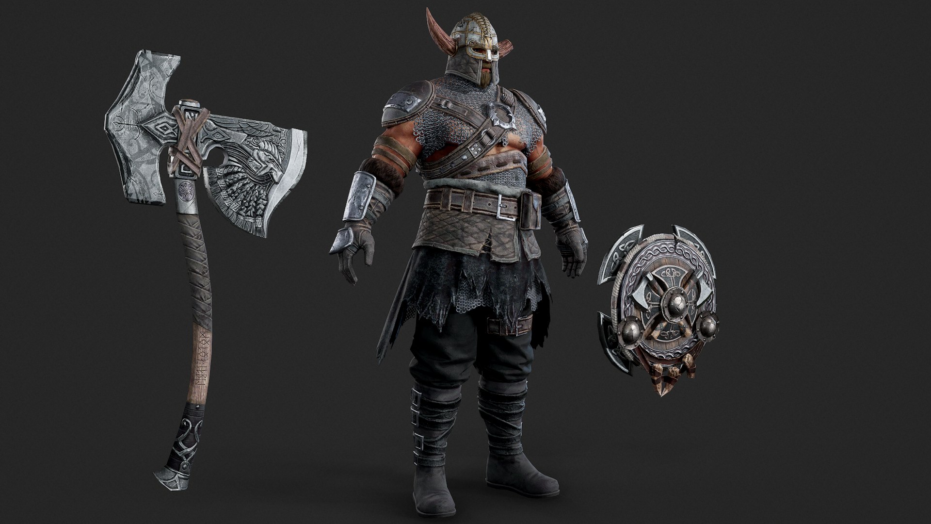 Viking Warrior 3D Model - TurboSquid 2145181