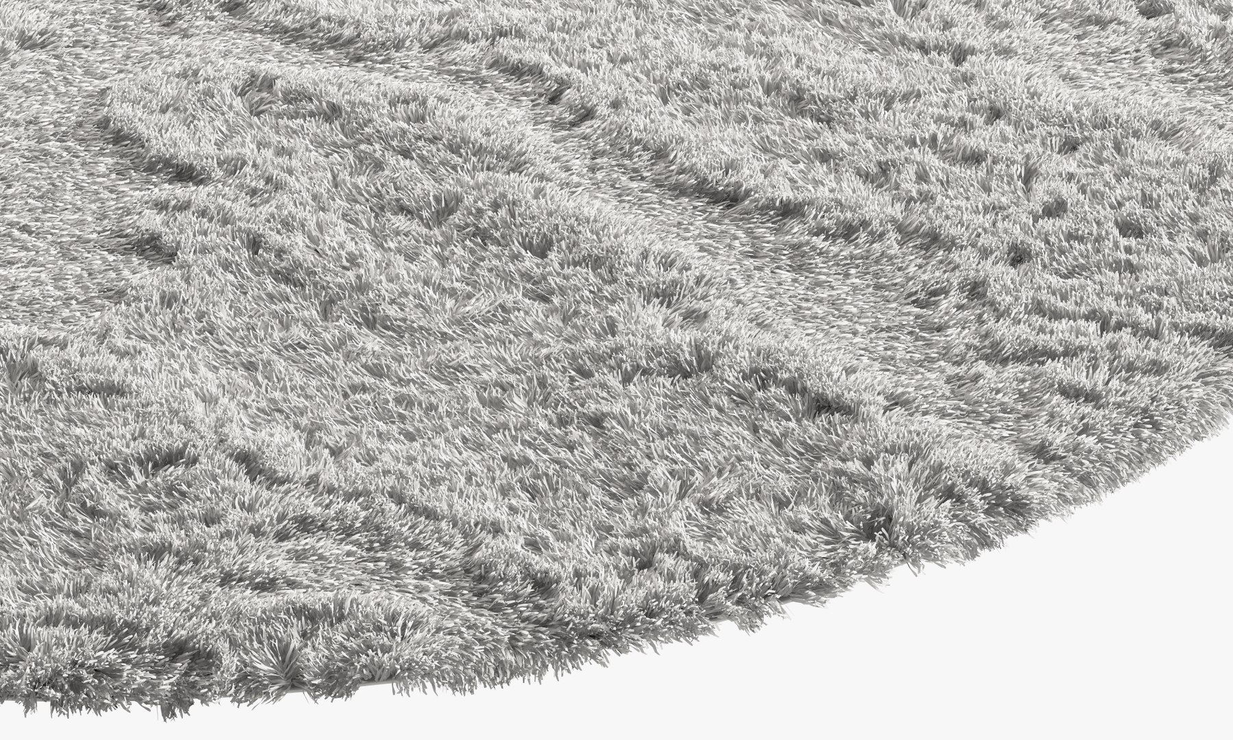 NuLoom Shaggy Area Round Rug 4 Colors 3D - TurboSquid 2080514