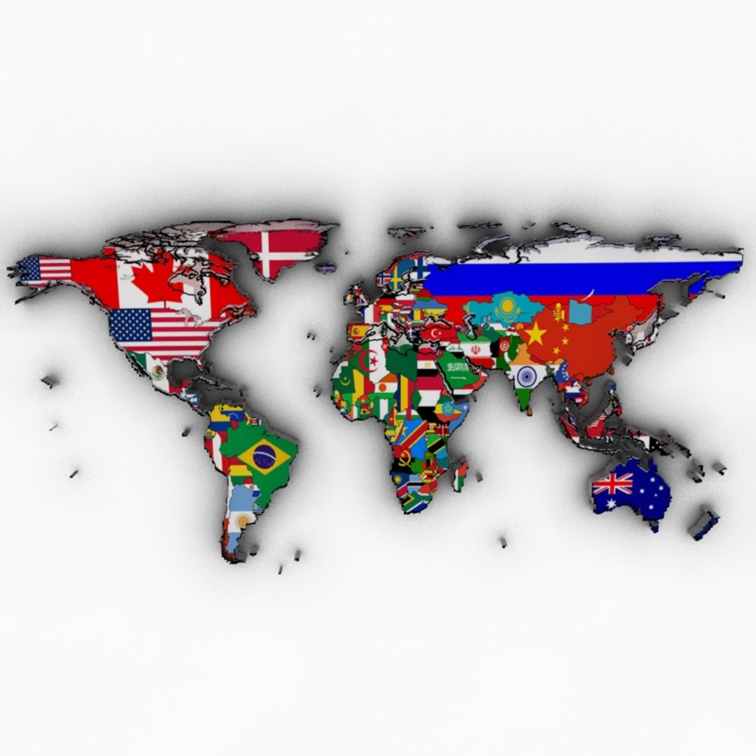 World Flag 3d Model