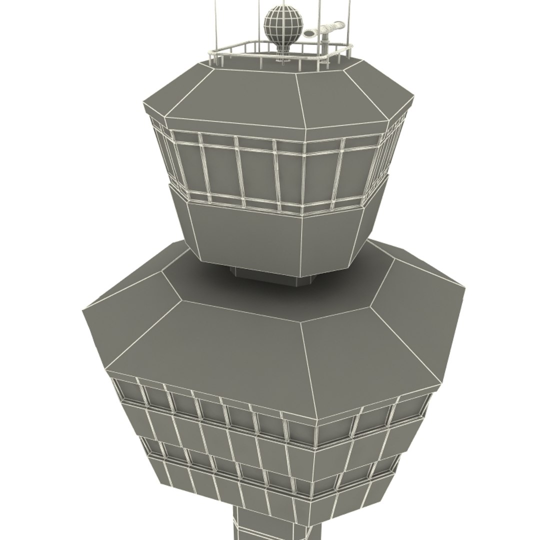 3d flight control tower