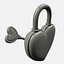 3d heart lock key model