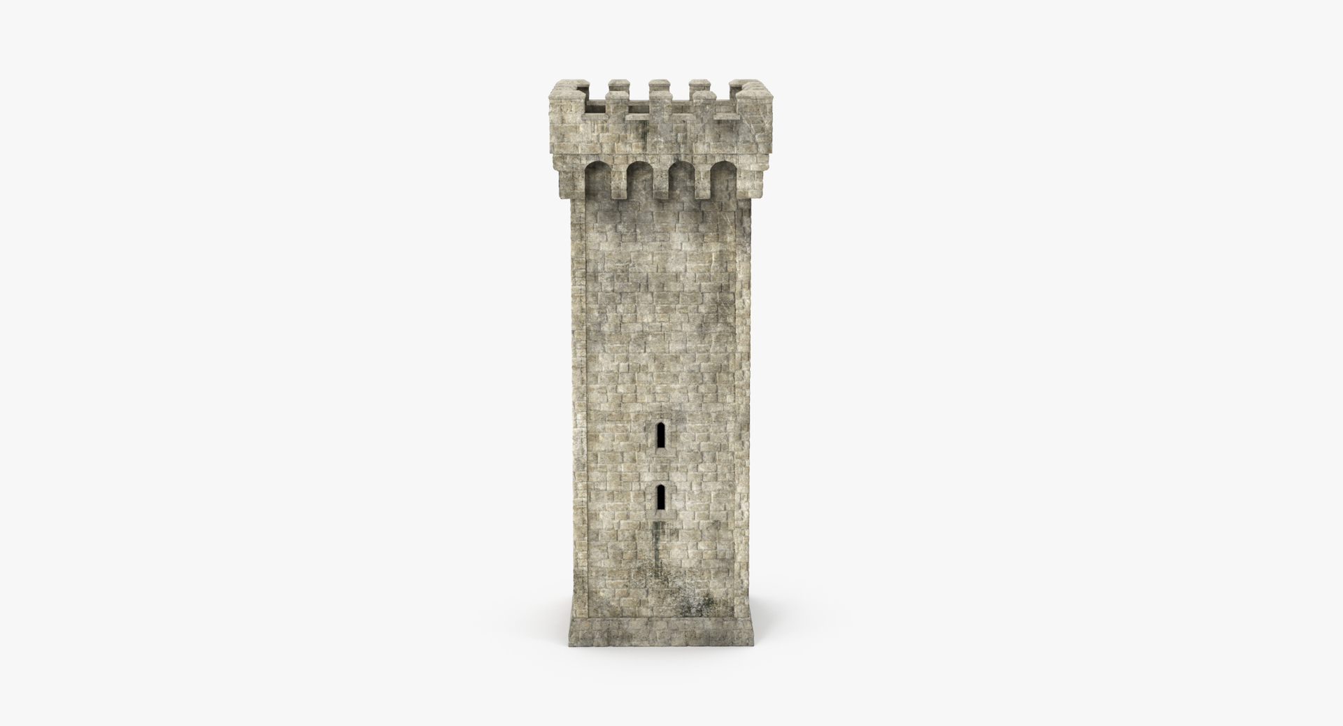 3d Castle Turrets Model