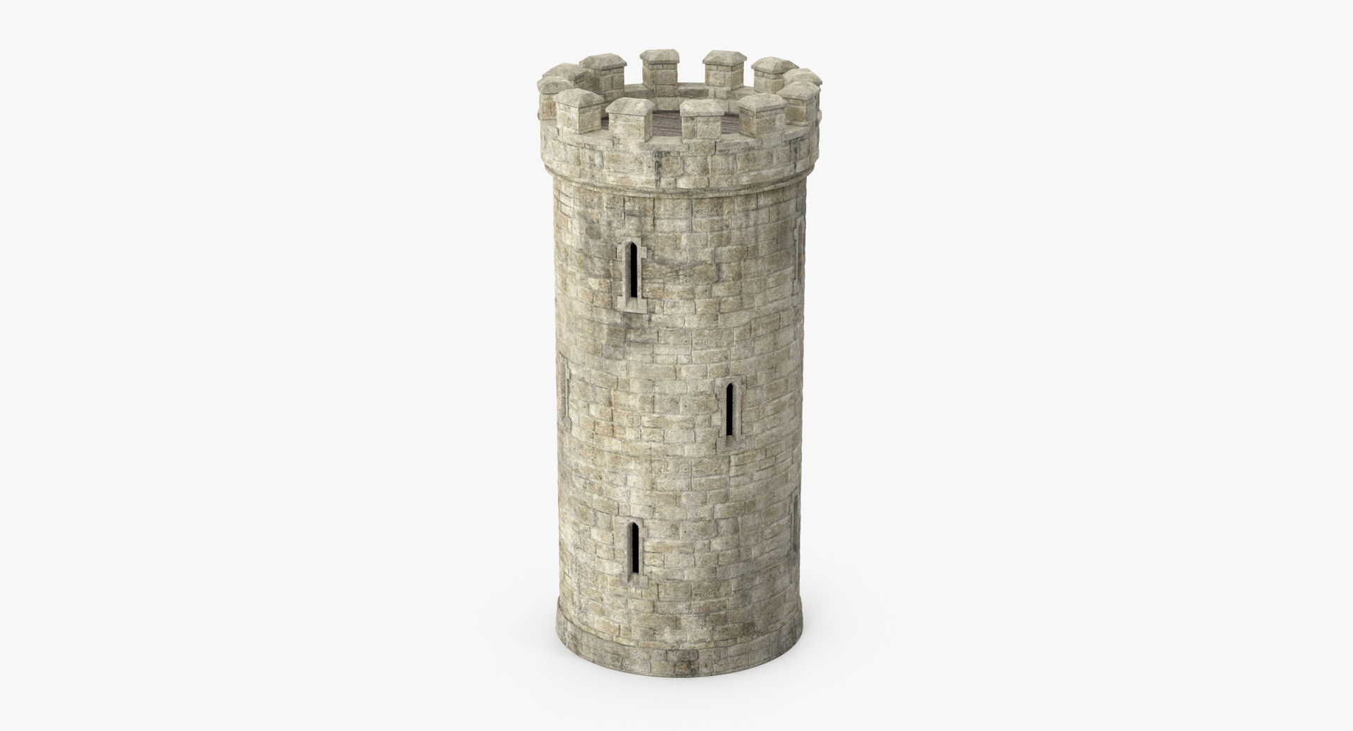 3d Castle Turrets Model