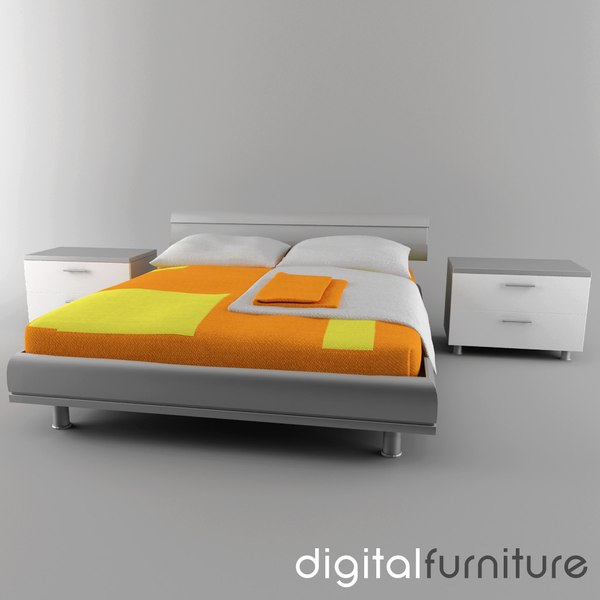 3D Softimage bed beds design