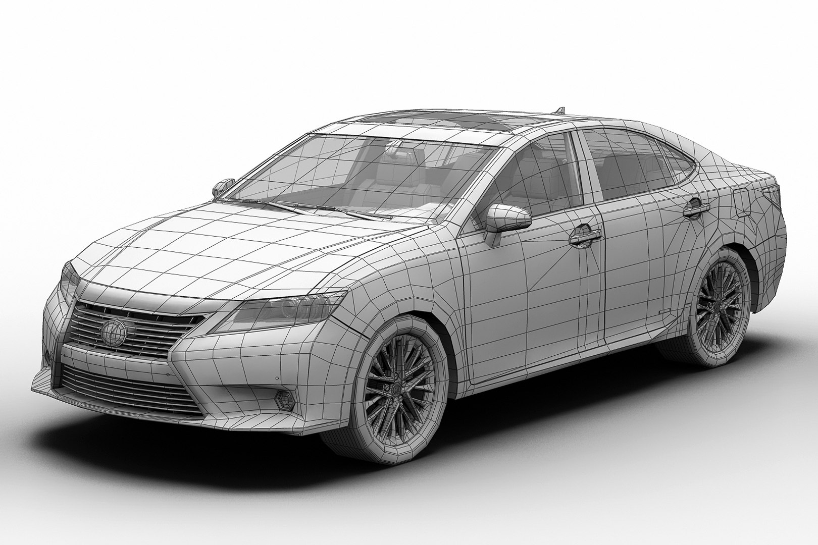 3d Lexus Es300h Toyota Model