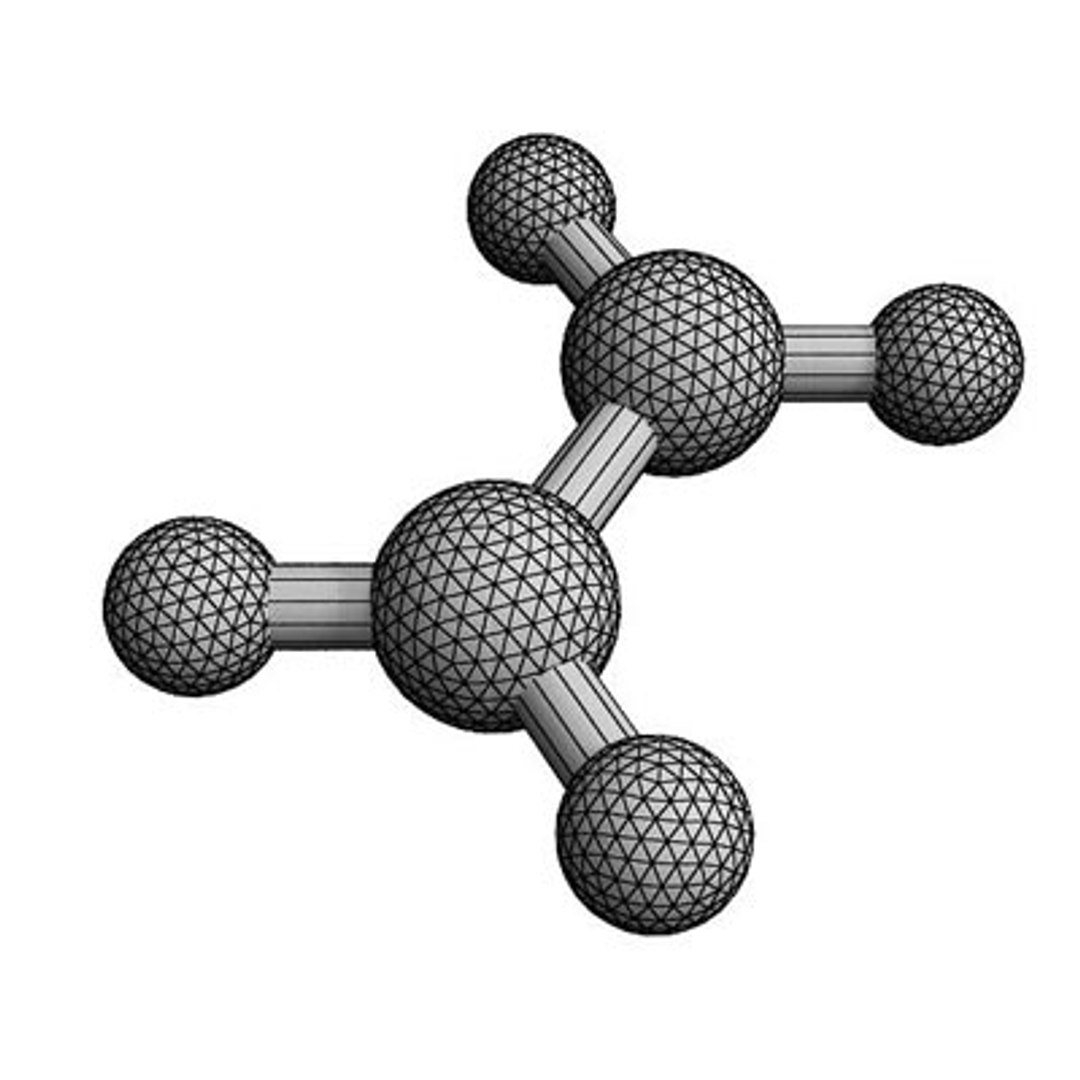 Ethylene Molecule Structure 3d Model