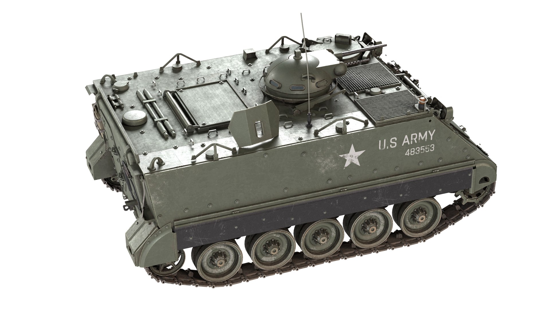 M132 Zippo Armored Flamethrower - TurboSquid 2268558