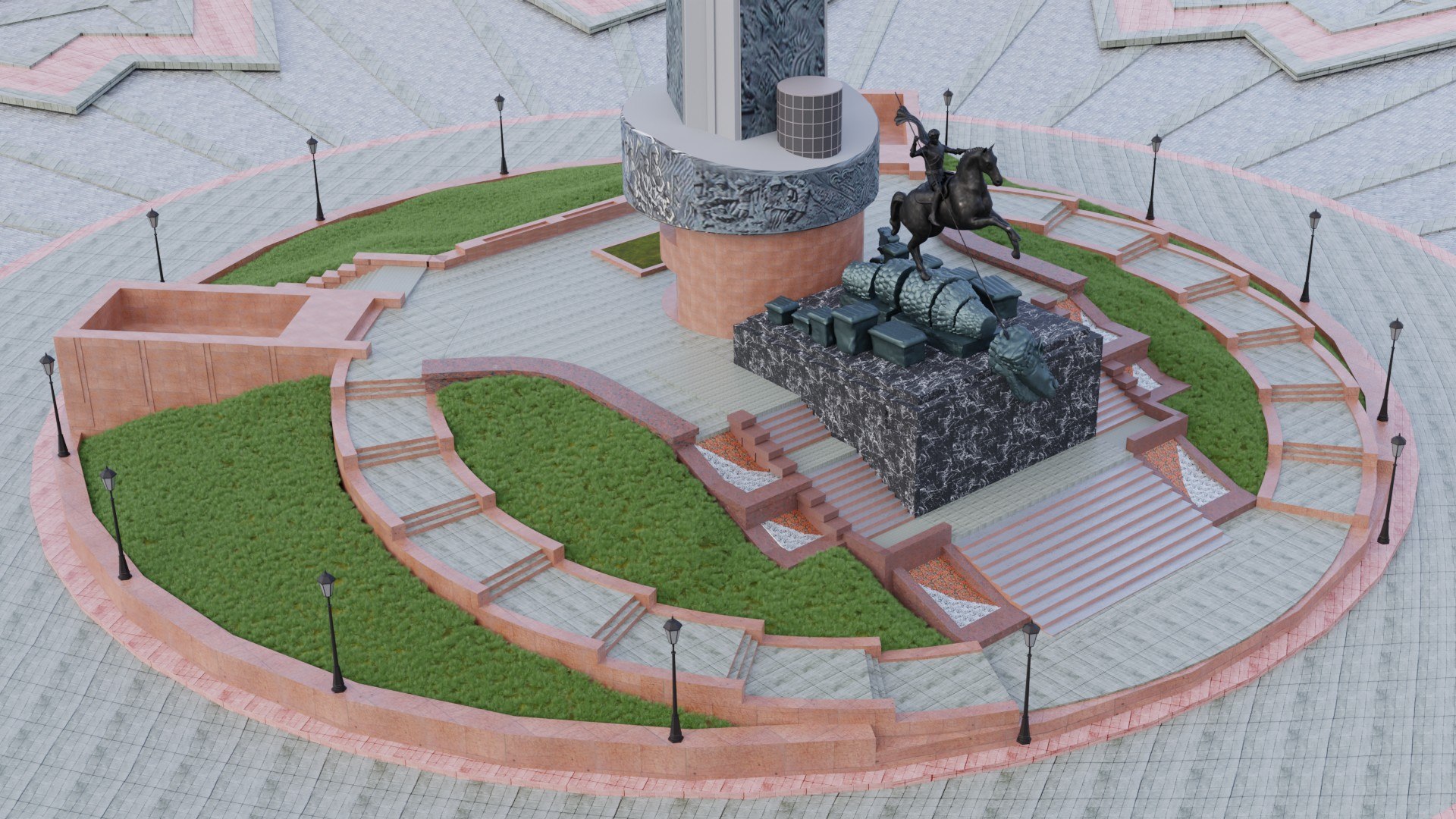 Poklonnaya Gora model - TurboSquid 2052695