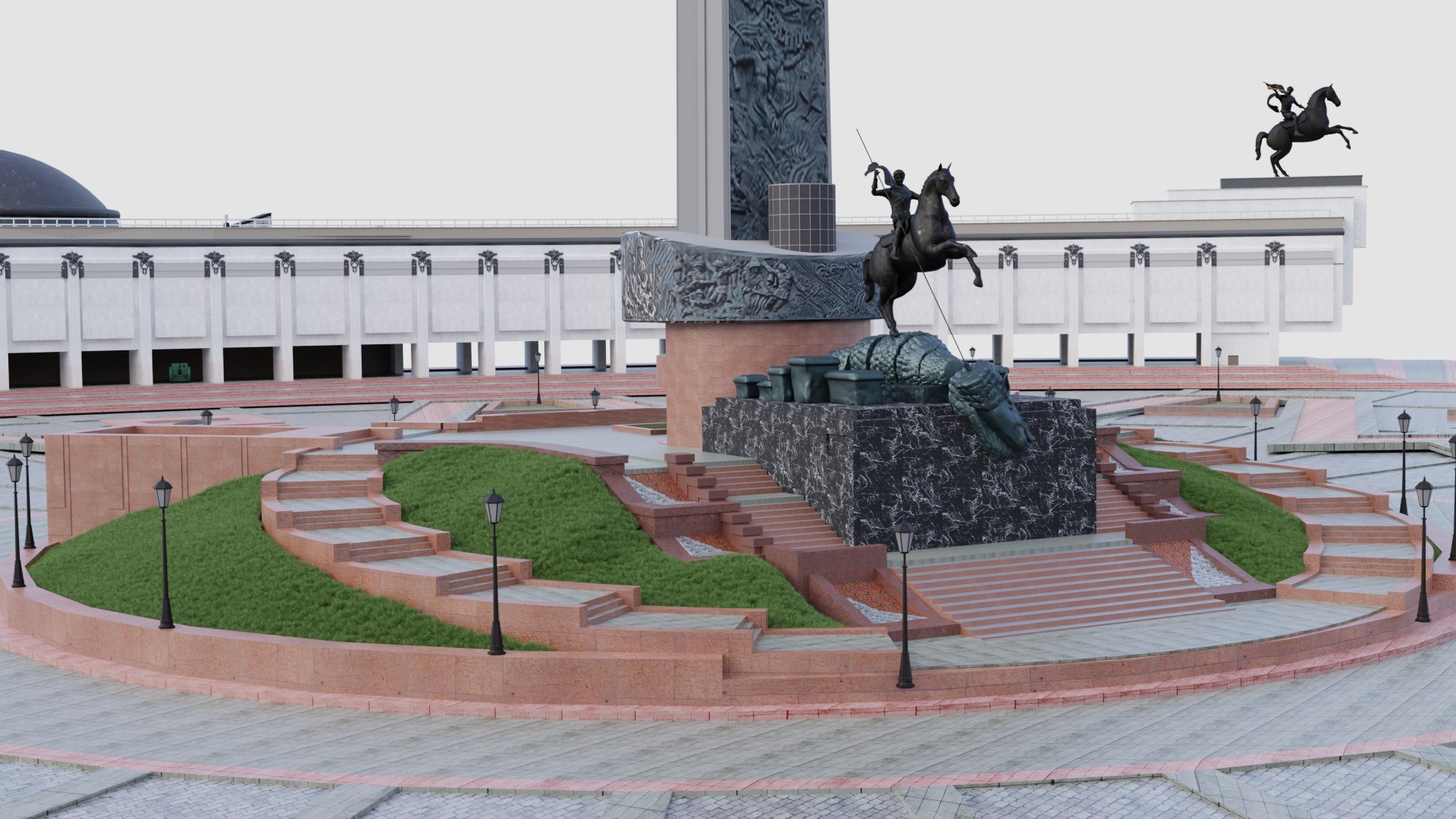 Poklonnaya Gora model - TurboSquid 2052695