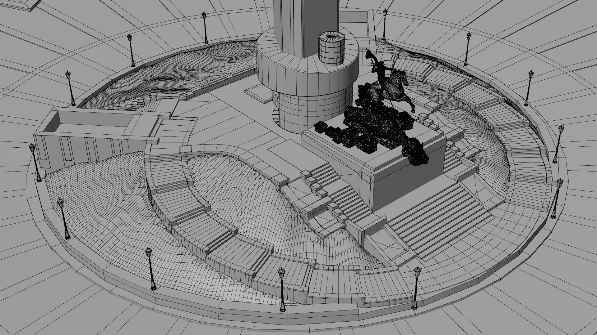 Poklonnaya Gora model - TurboSquid 2052695