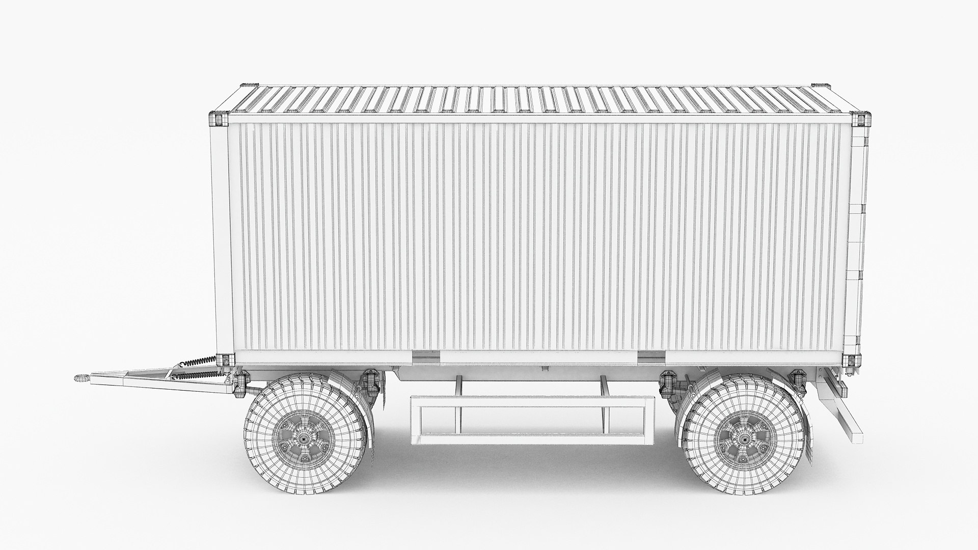 3D Trailer Container - TurboSquid 1613890