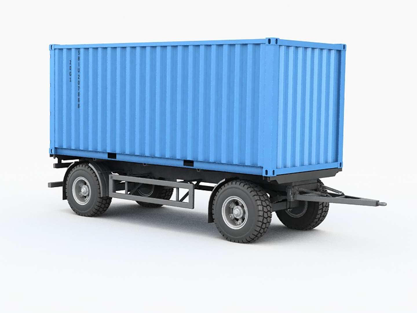 3D Trailer Container - TurboSquid 1613890