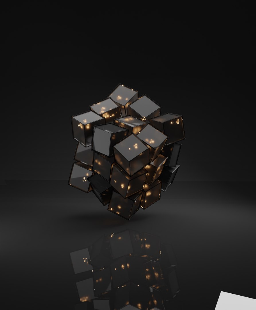 Scifi Cube- Abstract Cubes In Cube 3D - TurboSquid 1761535