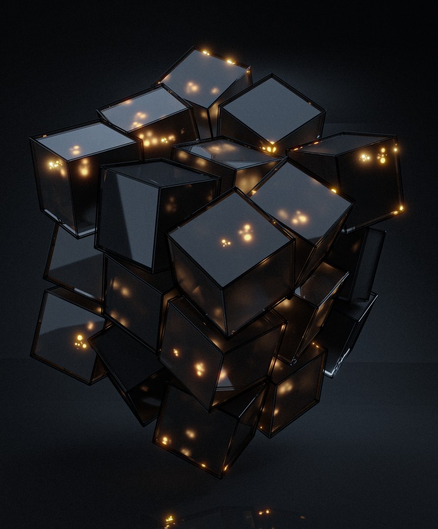 Scifi Cube- Abstract Cubes In Cube 3D - TurboSquid 1761535