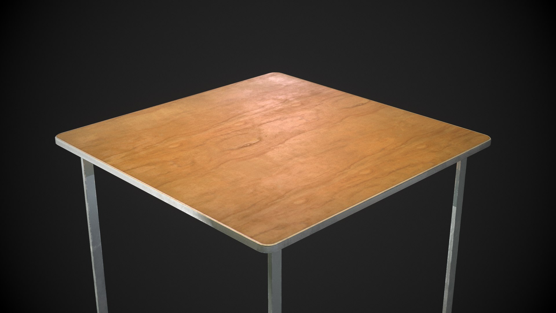 Retro Dining Table Game Ready 3D Model - TurboSquid 1904372