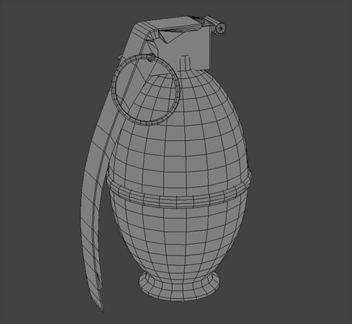 3d Frag Grenade Model