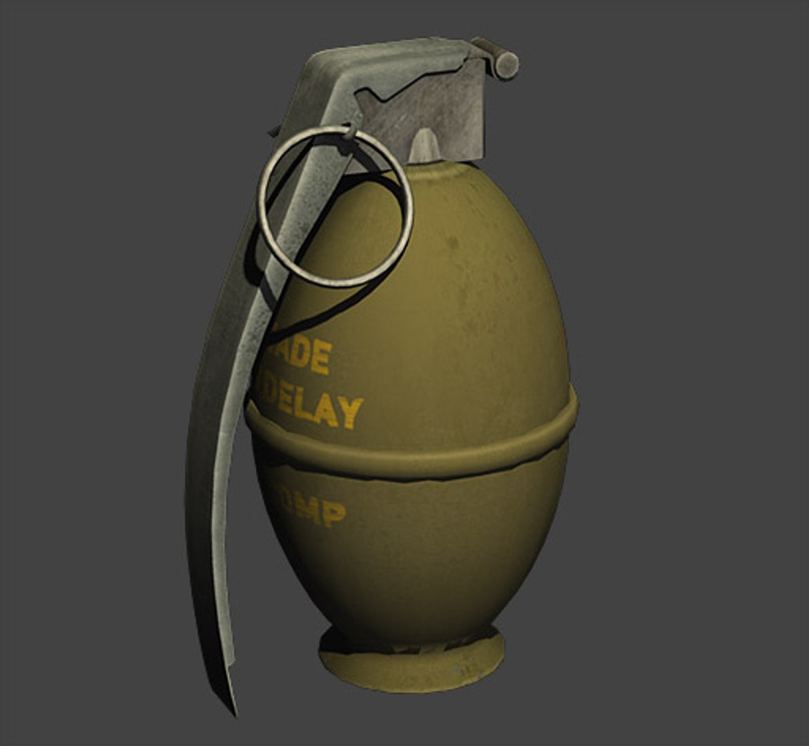 3d Frag Grenade Model