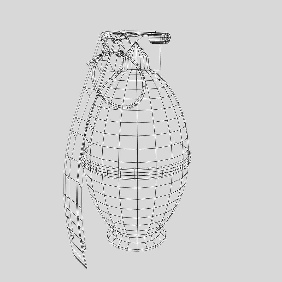 3d Frag Grenade Model
