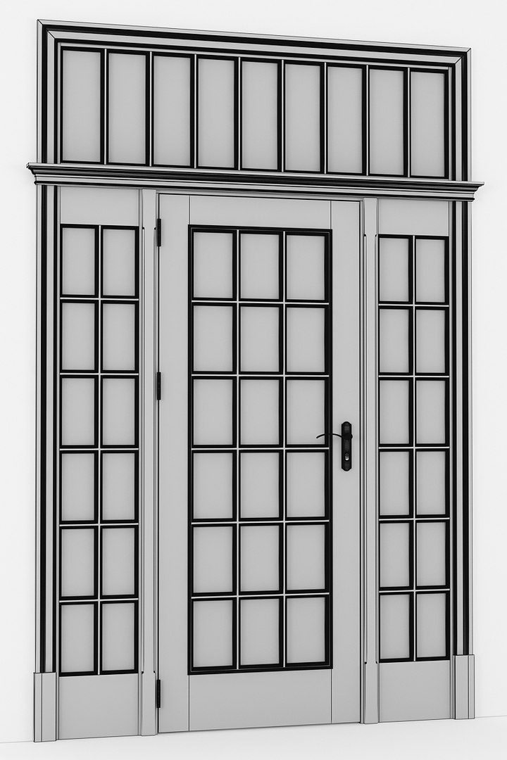 French Door 3d Model
