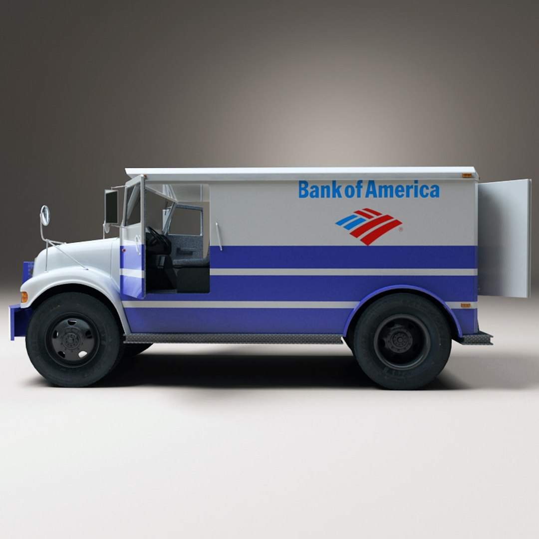 3d Bank Armored Truck Model