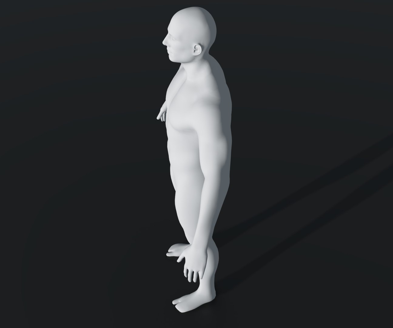 3D Male Body Base Mesh 28 Animations 3D Model 20k Polygons - TurboSquid 1951270