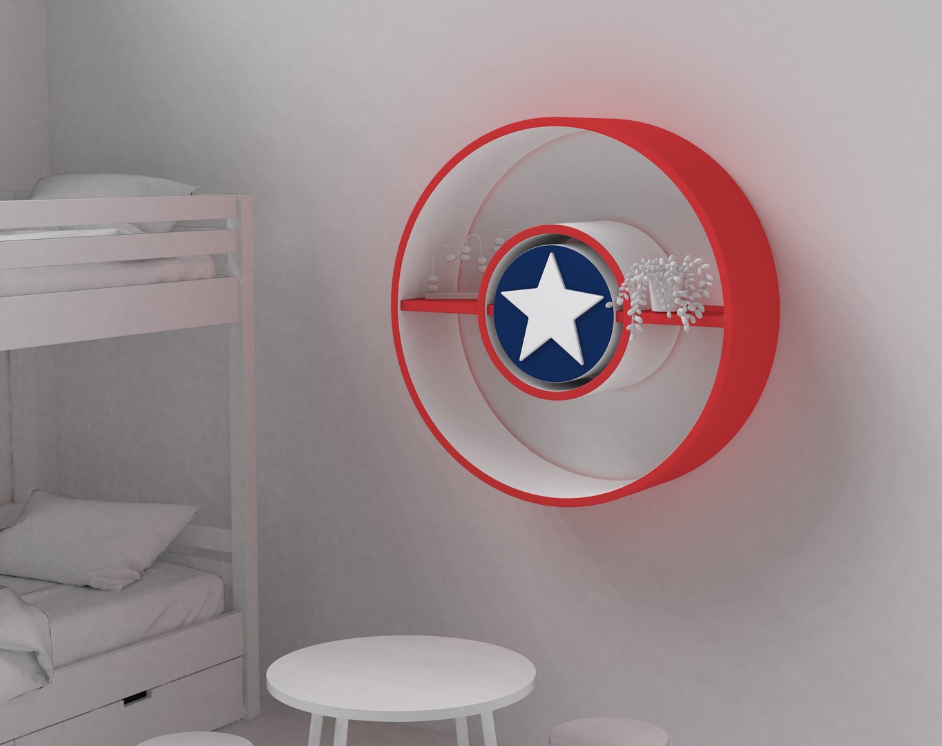 modelo 3d Shelf captain America 3D model gratis - TurboSquid 2018747