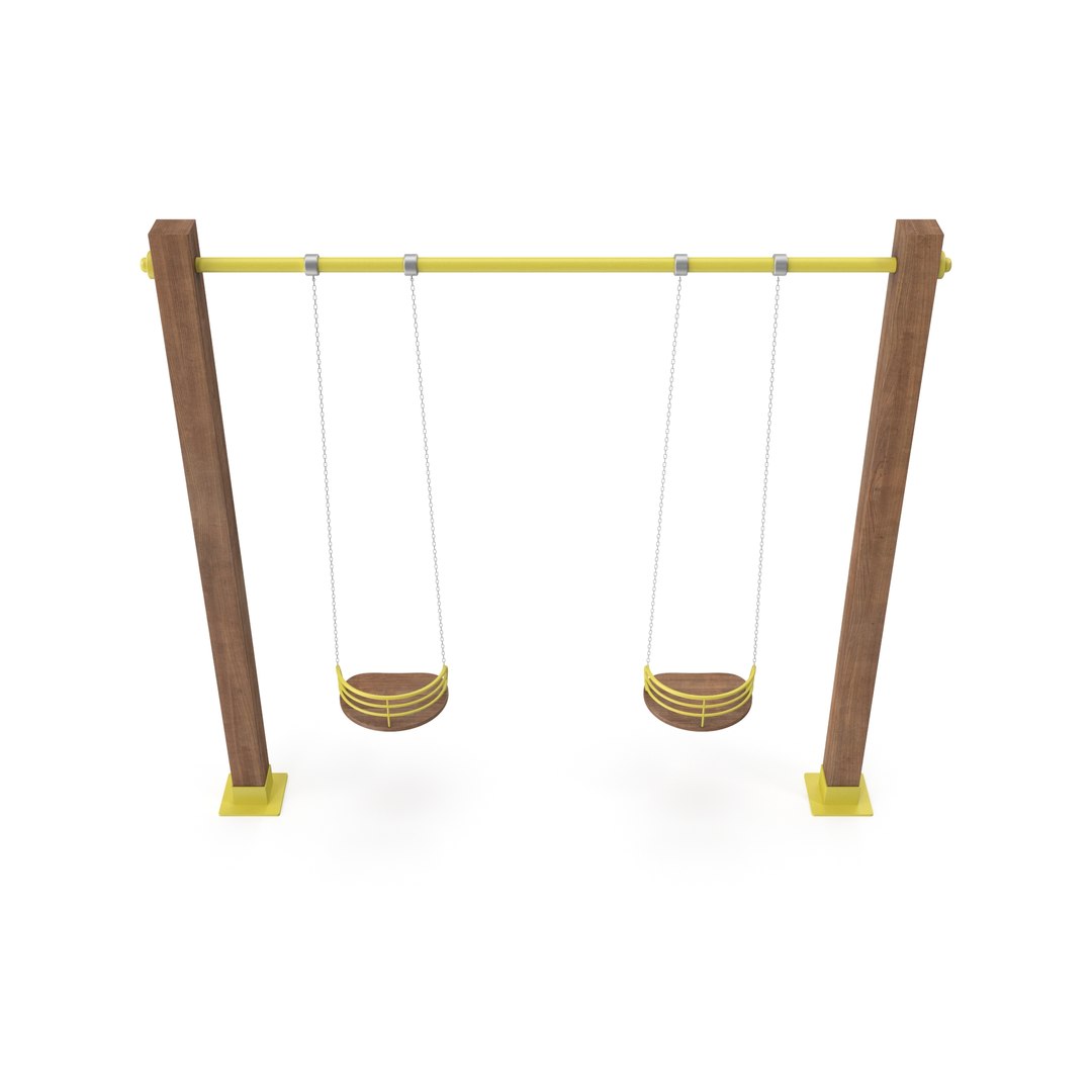 3D wooden swing model - TurboSquid 2160754