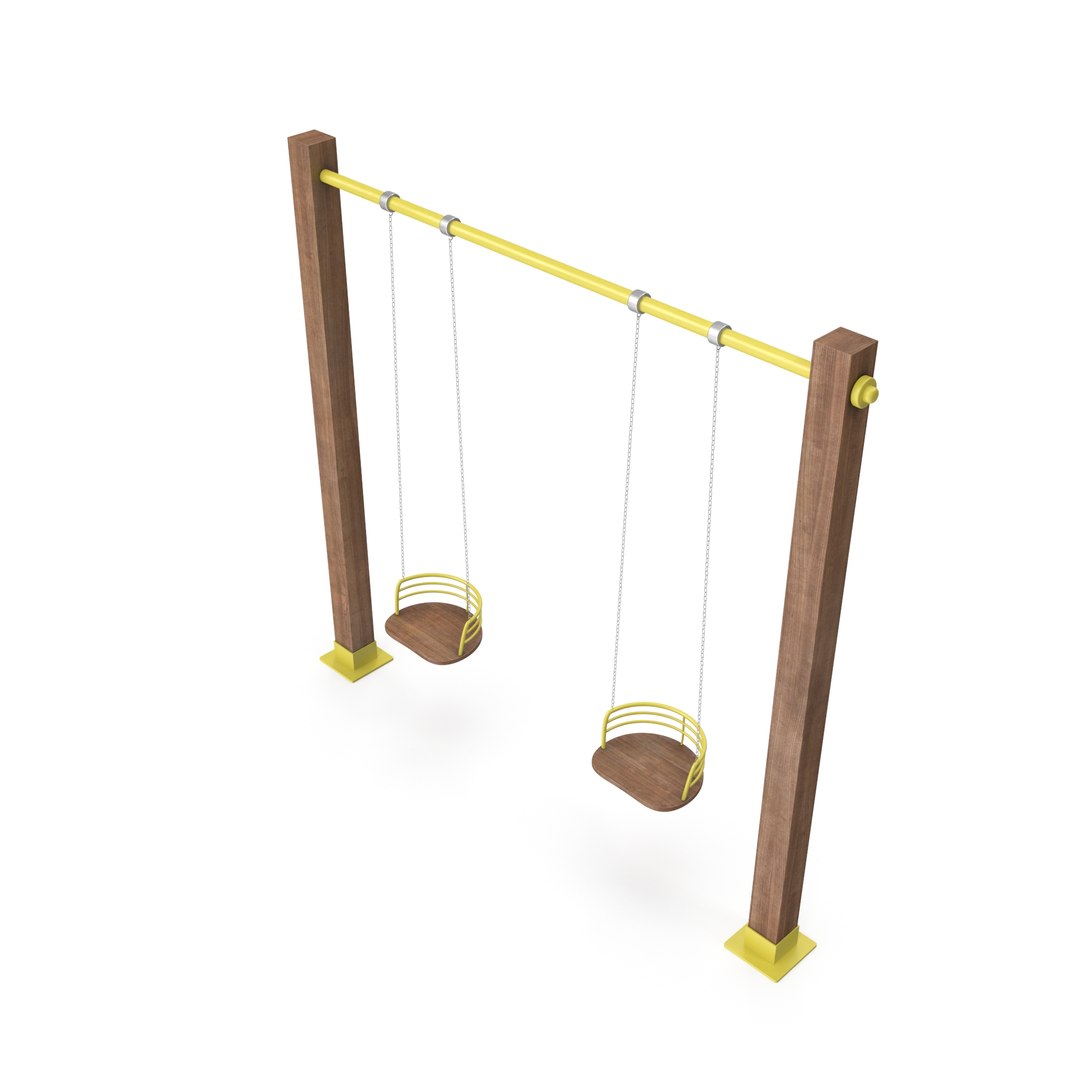 3D wooden swing model - TurboSquid 2160754