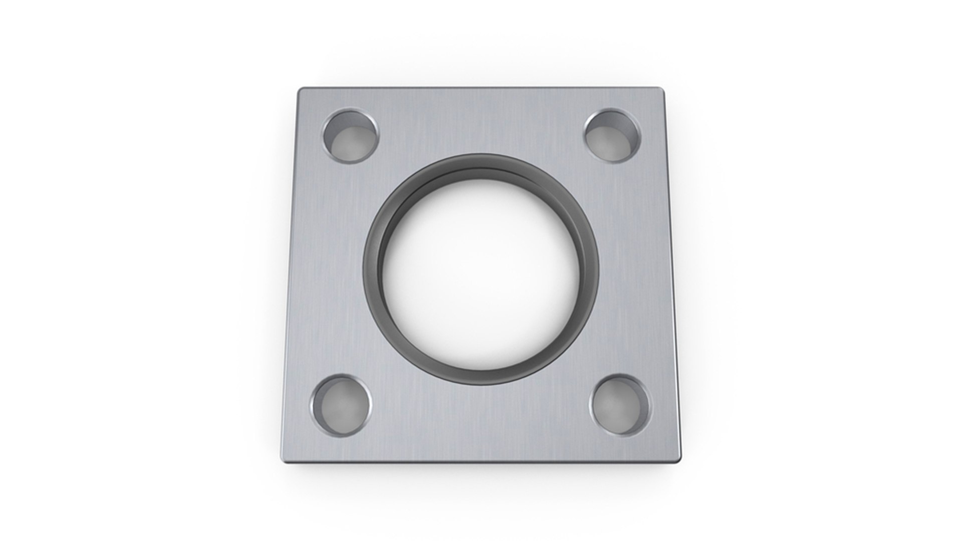 3D Model Square Flange Steel New PBR - TurboSquid 2299820