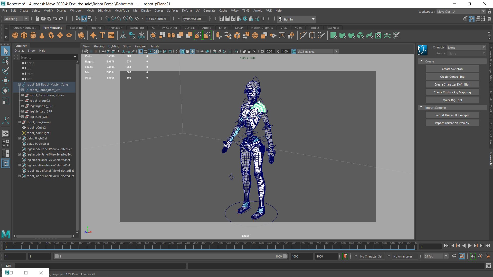 Female Robot 3D Model - TurboSquid 2245340