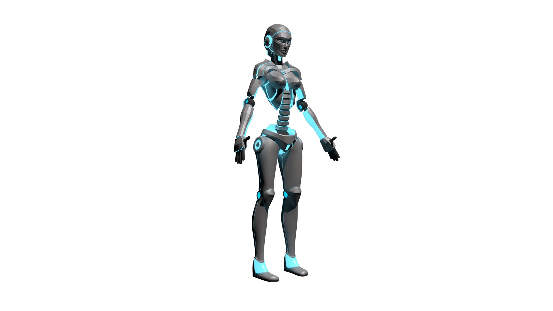 Female Robot 3d Model Turbosquid 2245340